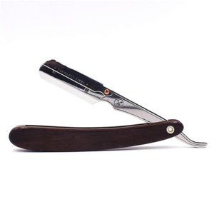 Grooming | Walnut Wood Handle Straight Edge Barber Razor With Stainless ...